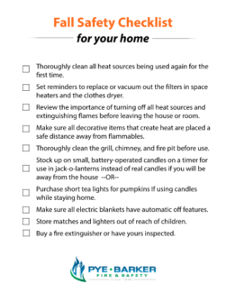 Fall Safety Checklist – Pye-Barker Fire & Safety